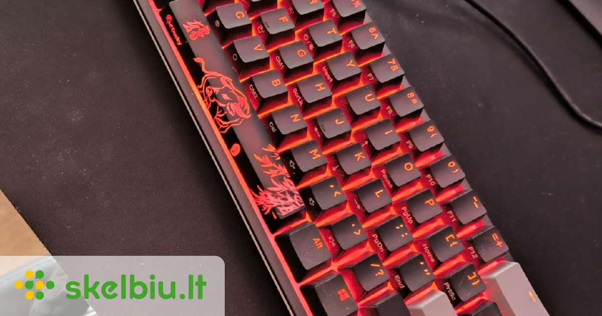 Ducky v2 mechanine klaviatura red switches - Skelbiu.lt