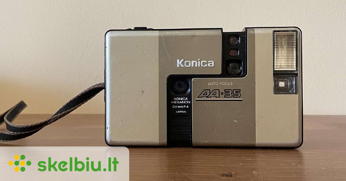 Konica Aa-35 juostinis half frame fotoaparatas - Skelbiu.lt