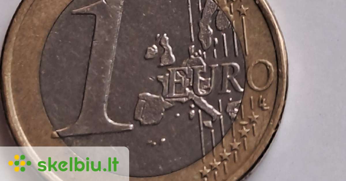 2002 metu euro moneta -simbolis peleda - Skelbiu.lt