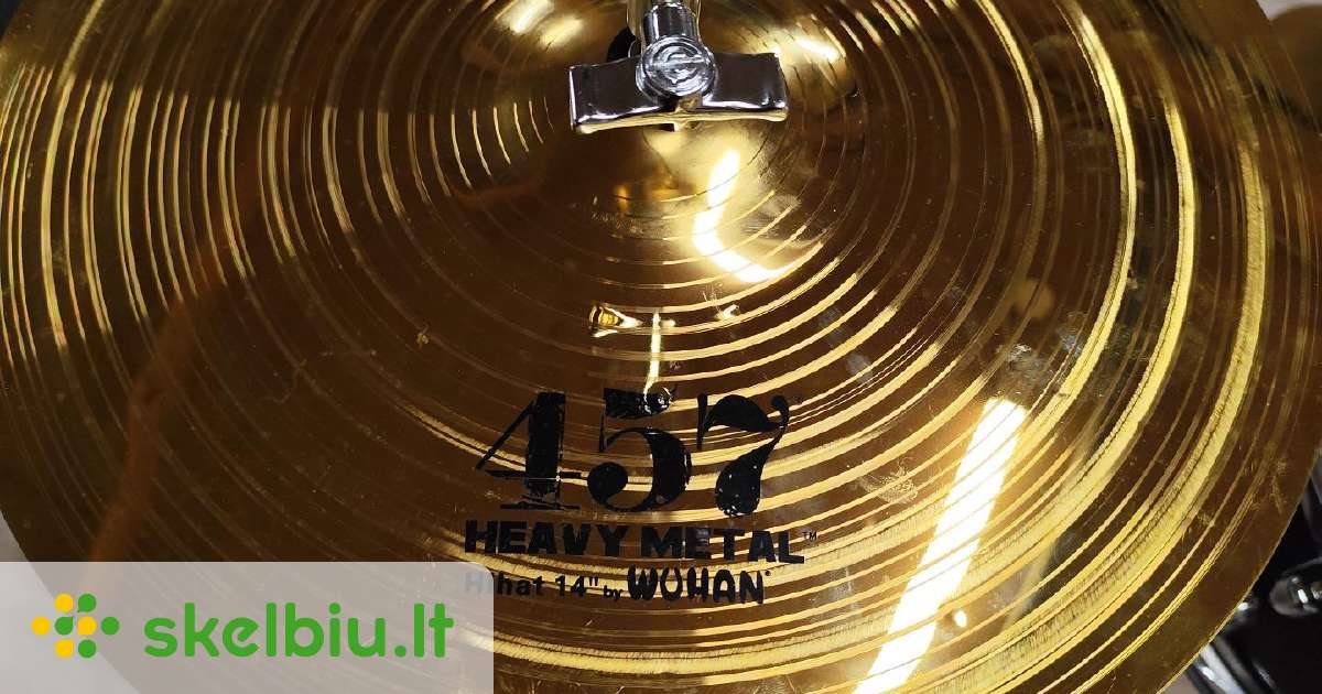 Wuhan 457 Heavy Metal Cymbals - Skelbiu.lt