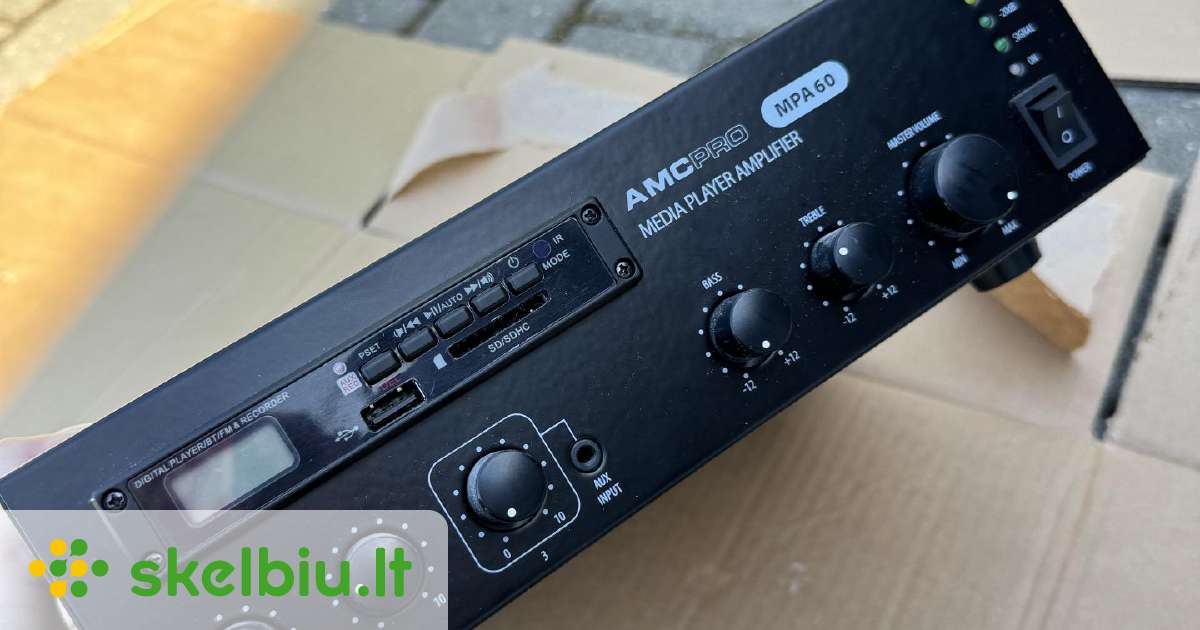 Mikšerinis stiprintuvas Amc Mpa 60 - Skelbiu.lt