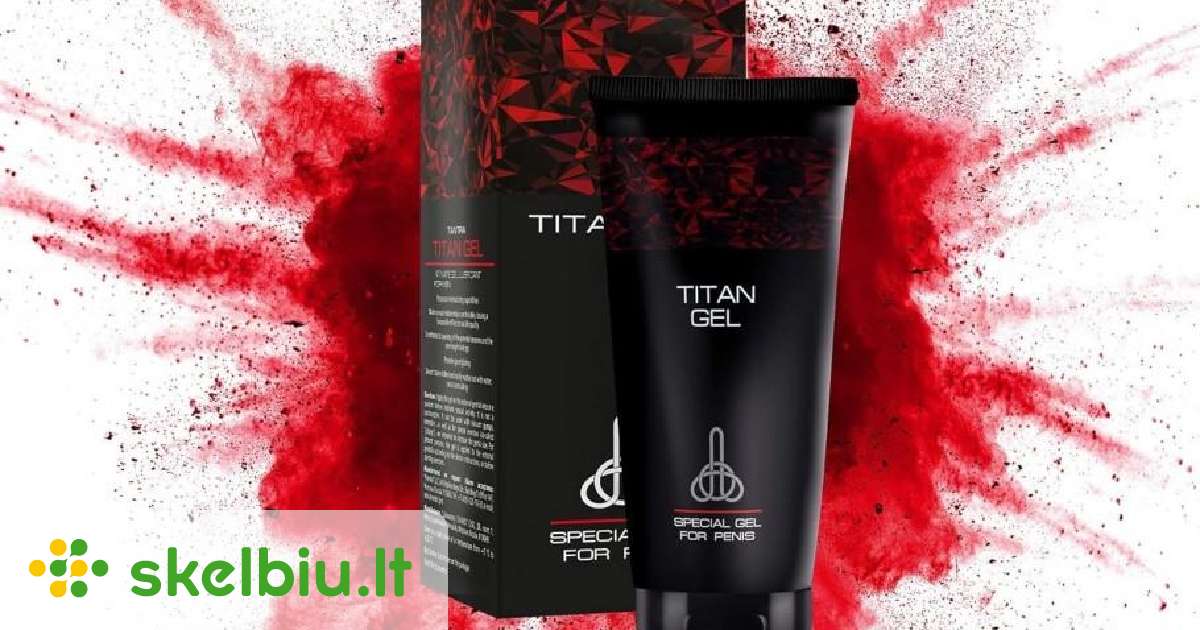 Titan Gel Red stimuliuojantis gelis vyrams - Skelbiu.lt