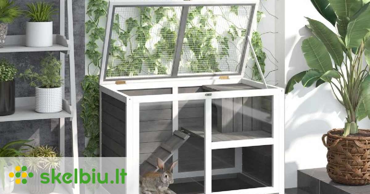 Žiurkėno triušio namelis narvas ant ratukų - Skelbiu.lt