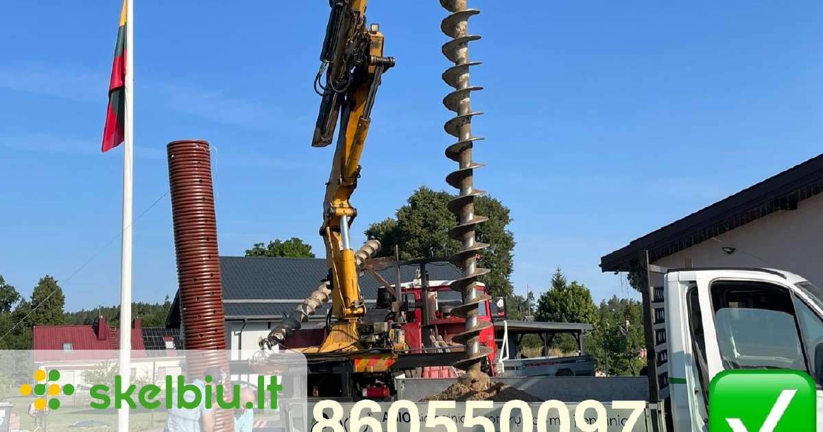 Infiltracinis šūlinys,perteklinis šūlinys,nuotekos - Skelbiu.lt