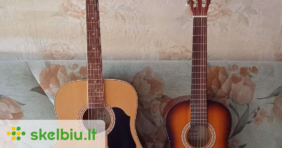 Parduodu 2 gitaras - akustinę ir klasikinę. - Skelbiu.lt