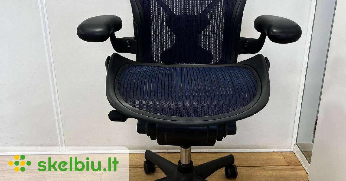 Refurbished Herman Miller Aeron Posturefit mėlyn - Skelbiu.lt