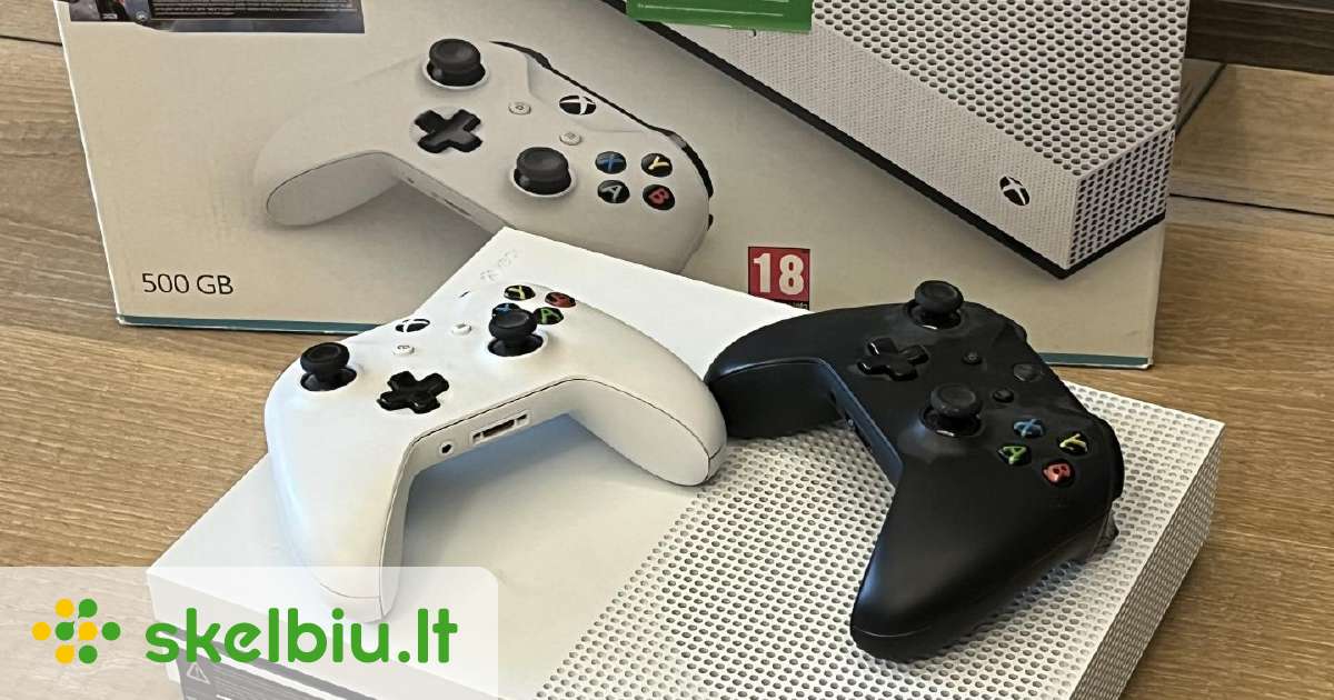 Xbox One S, 2 controllers atskirai - Skelbiu.lt