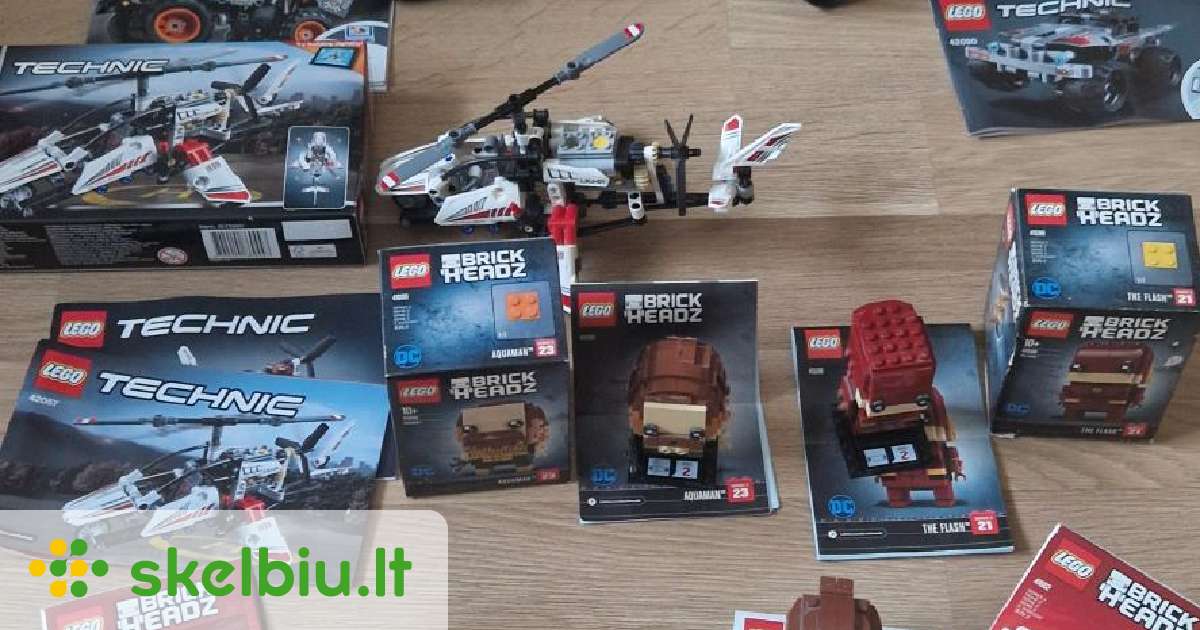 7 vnt. lego Technic ir brick headz rinkiniai - Skelbiu.lt