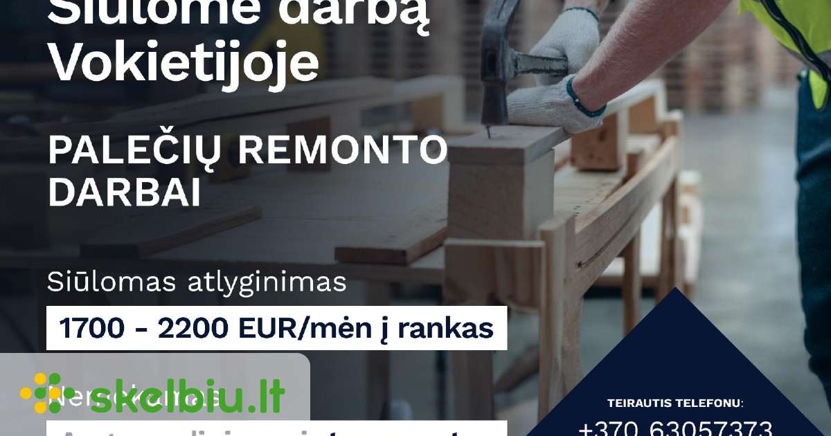 Palečių remonto darbas De su visai patogumais - Skelbiu.lt