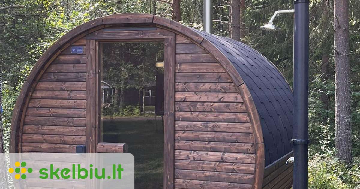 Apvali pirtis-bačka, termo medienos saunos - Skelbiu.lt