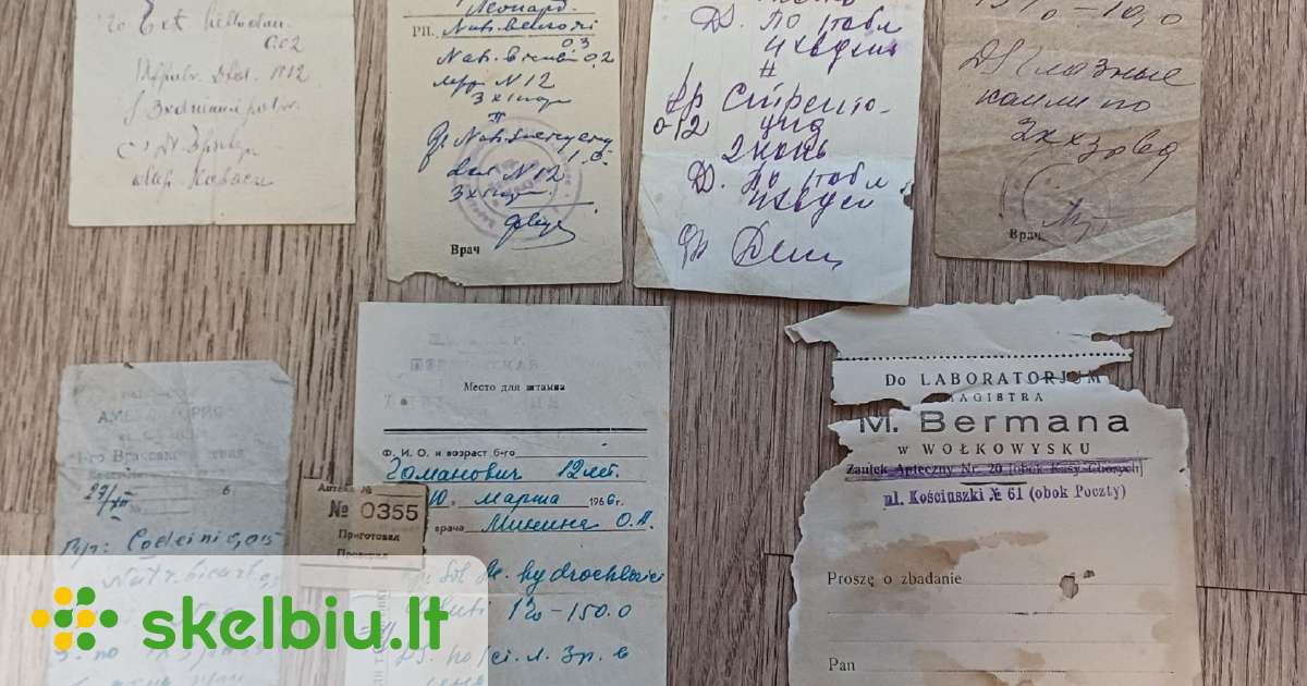 Vaistines seni receptai - Skelbiu.lt