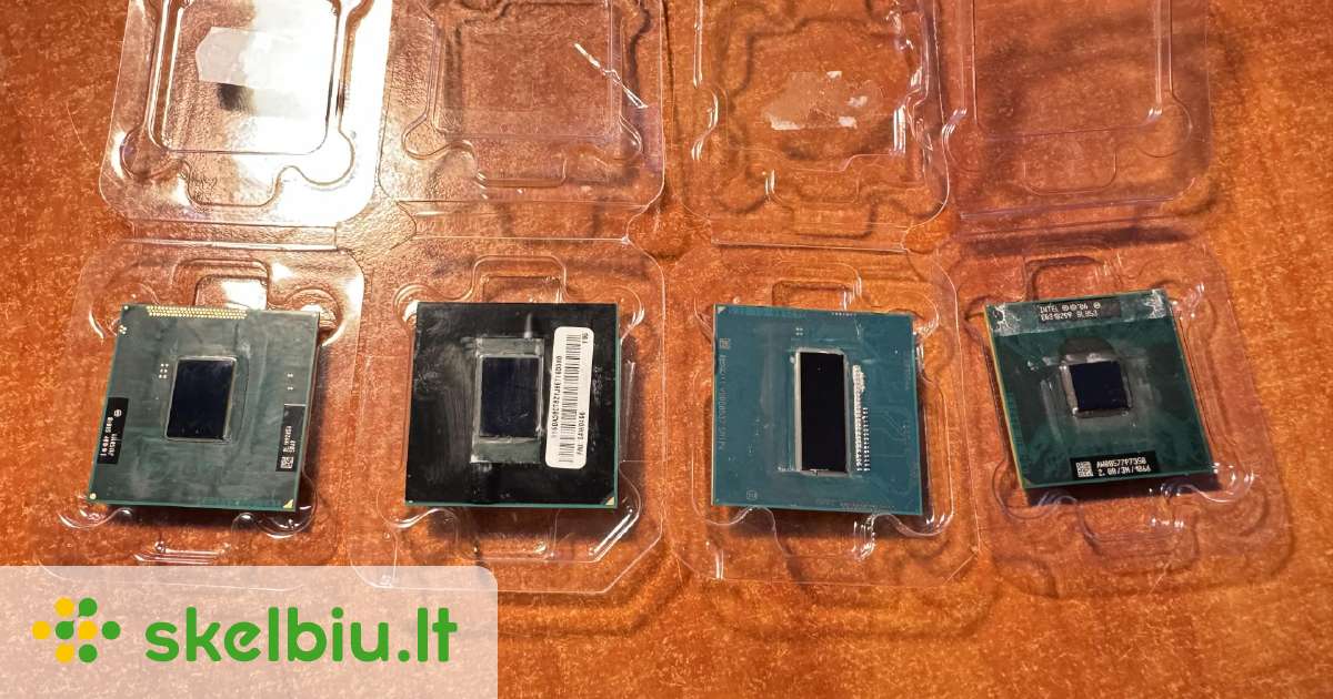 Procesoriai Intel loptopams - Skelbiu.lt