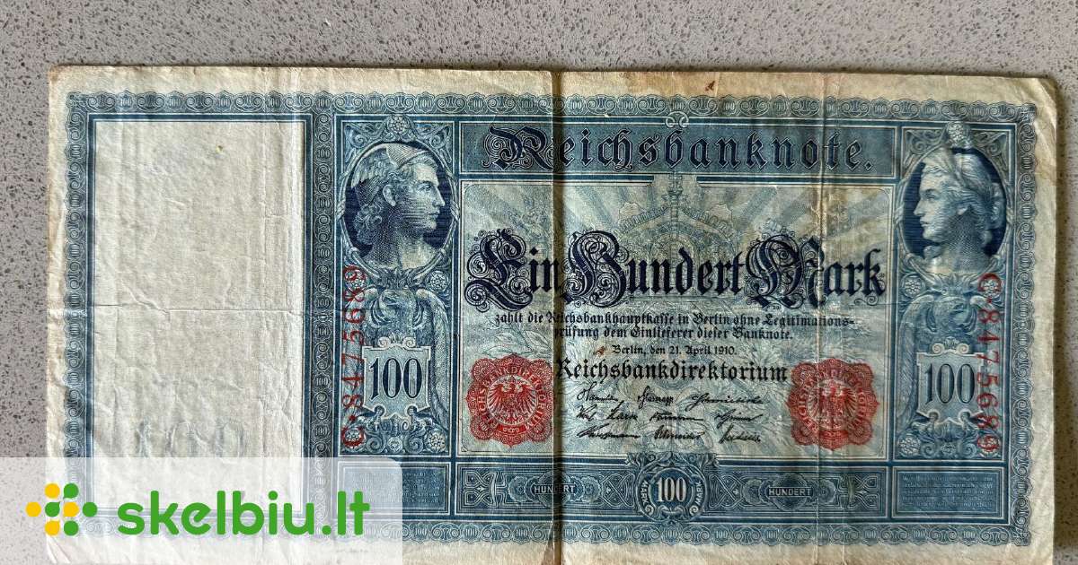 Seni įvairūs banknotai (24) 1908-1922 - Skelbiu.lt