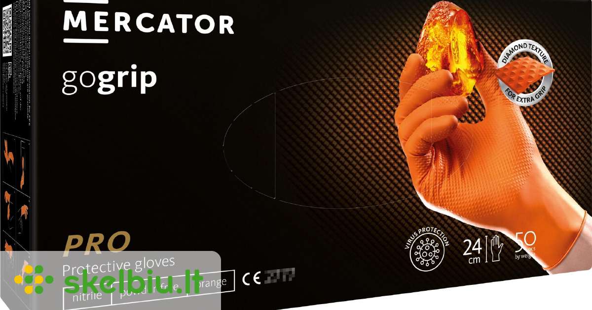 Mercator go grip pirštinės 25 poros - Skelbiu.lt