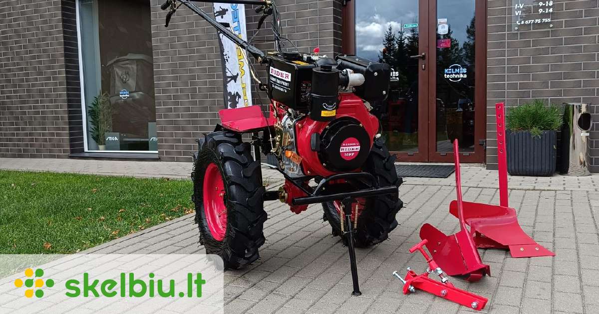 Galingas Dyzelinis Motoblokas Kultivatorius Rider - Skelbiu.lt