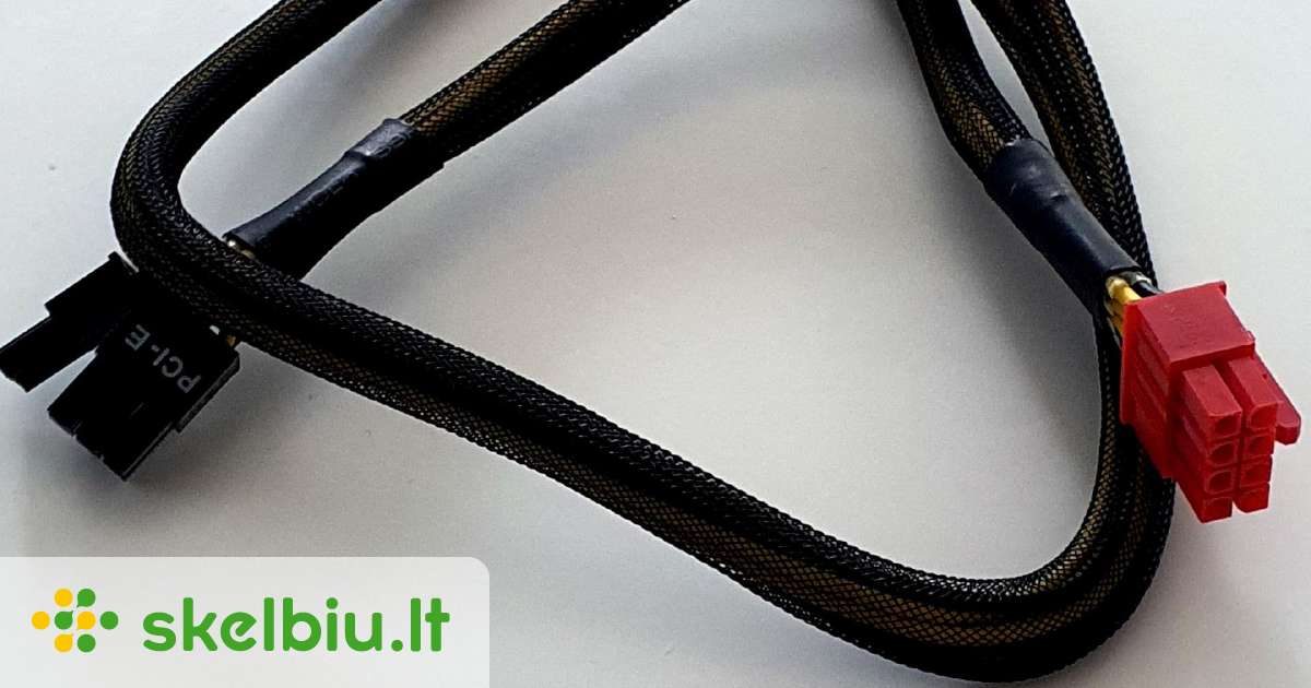 8 pin pcie gpu to 2 x 6+2pin pcie gpu laidas 60cm! - Skelbiu.lt