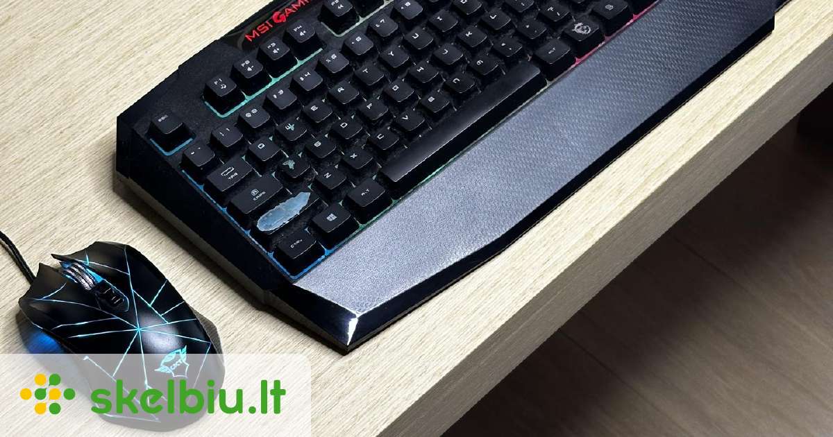 Msi gaming klaviatūra (Vigor Gk40) su pelyte. - Skelbiu.lt
