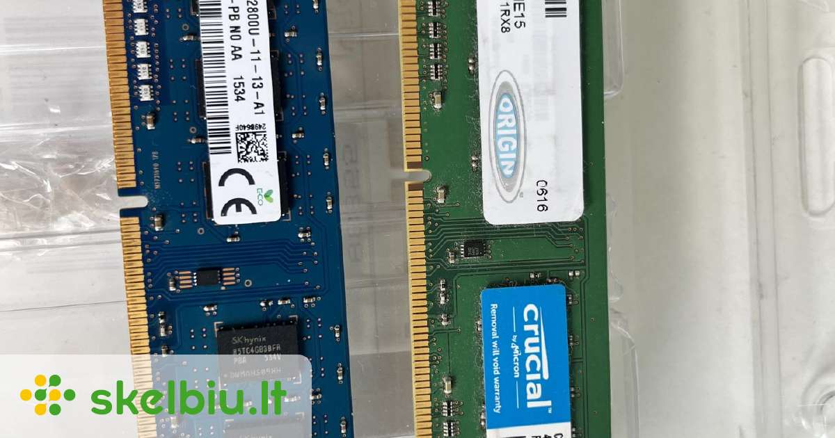 RAM 2x4gb Ddr3 - Skelbiu.lt