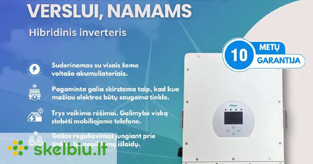 hibridinis inverteris skelbimai - Skelbiu.lt