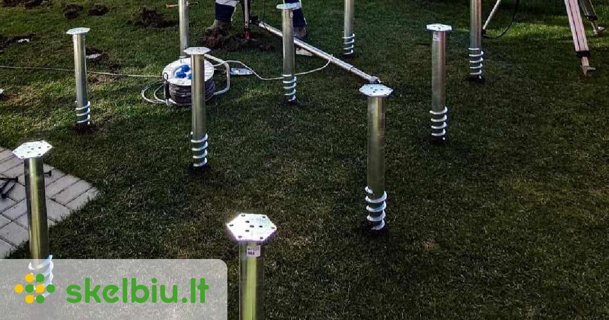 Sraigtiniai poliai Plačiu Sriegiu 2 mm Extra - Skelbiu.lt