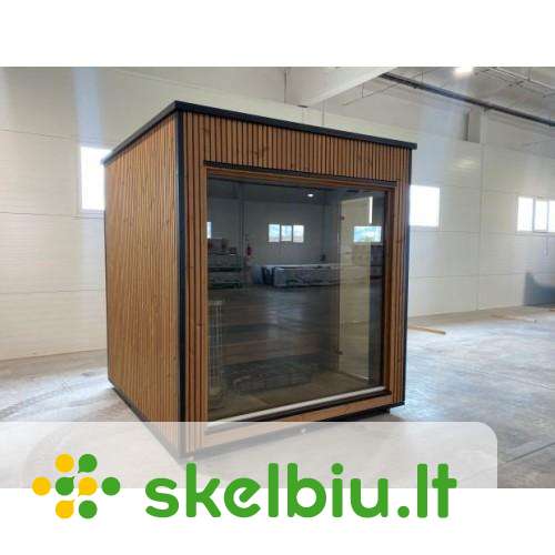 Lauko pirtis - moduline sauna Luxury 2.3x2.3m - Skelbiu.lt