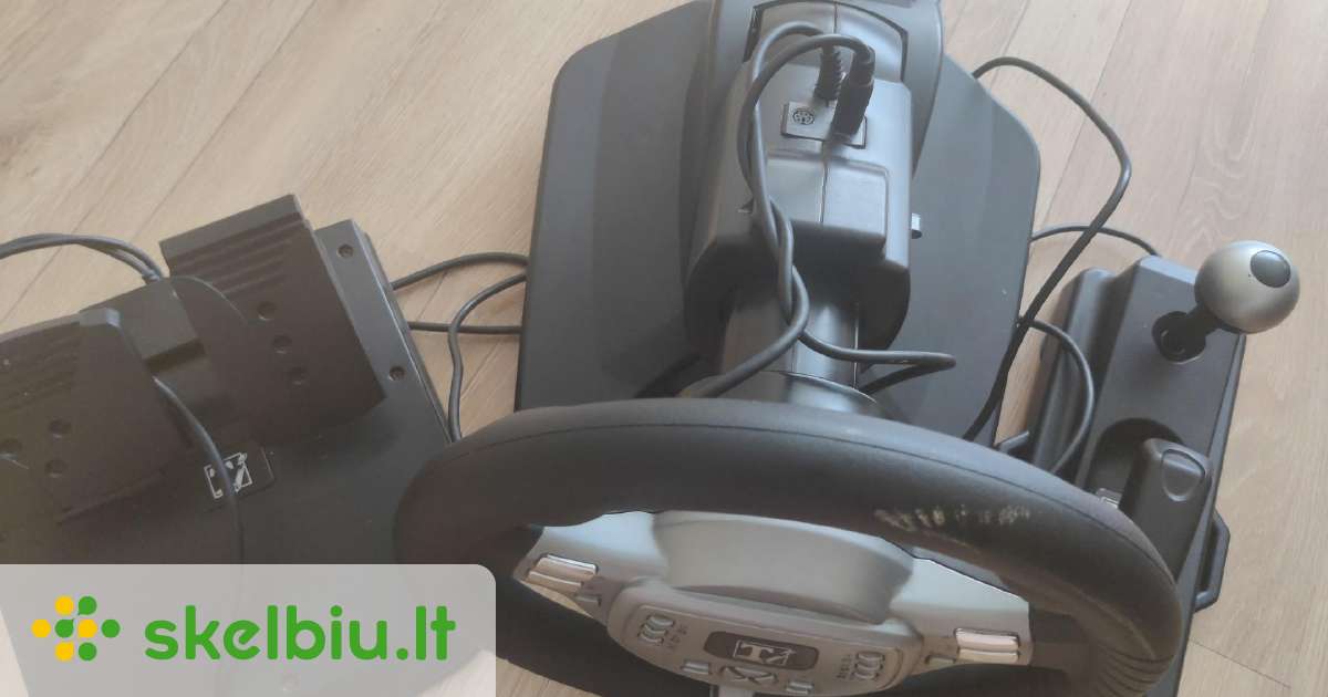 Žaidimu vairas su pedalais ,begiai - Skelbiu.lt