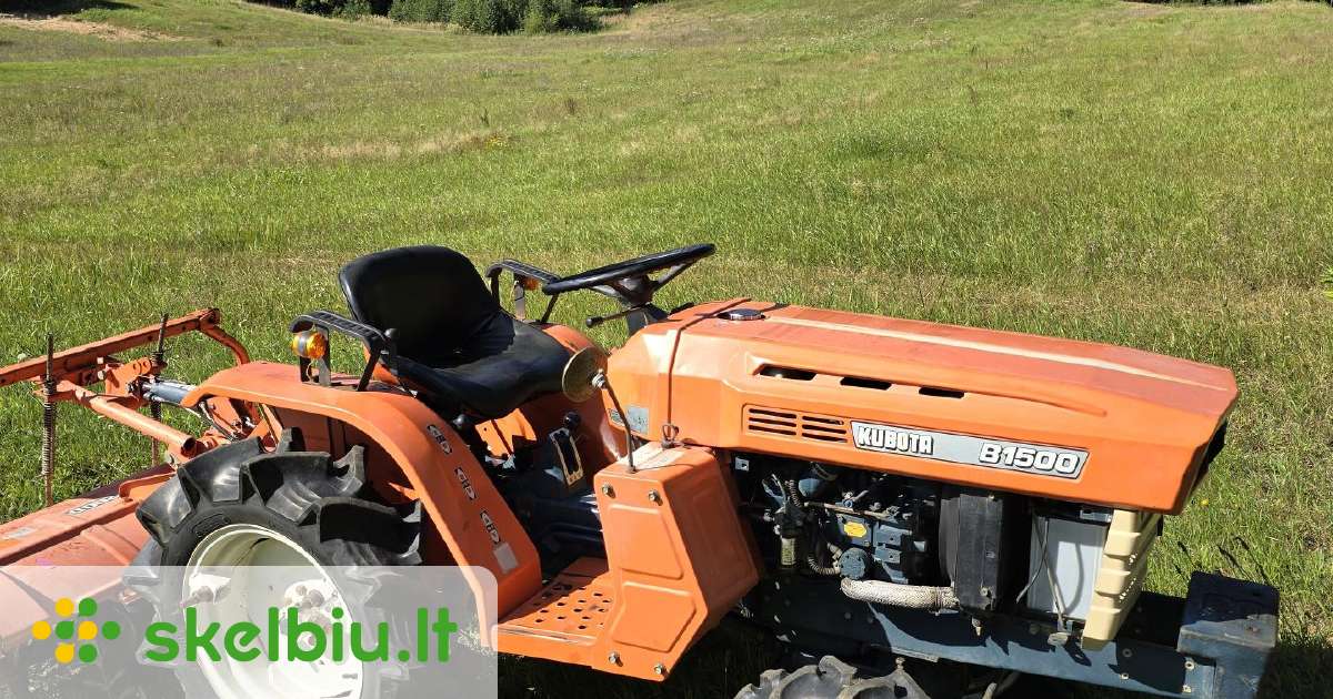 Traktorius Kubota B1500, su freza - Skelbiu.lt