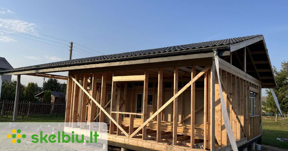 Stogai Karkasiniai pastatai Ventiliuojami fasadai - Skelbiu.lt