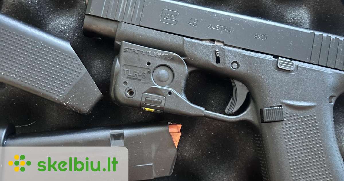 Parduodu Glock 48 su priedais. Mažai naudotas - Skelbiu.lt