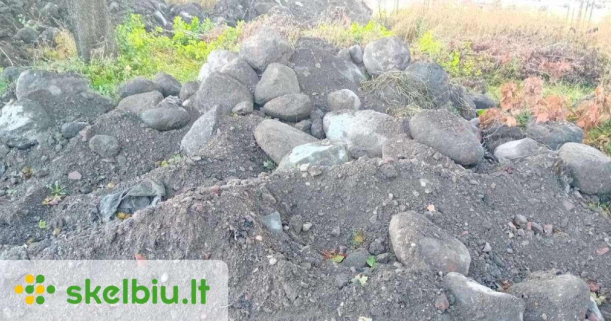 Dovanoju akmenis, žemes, betono pamatai - Skelbiu.lt