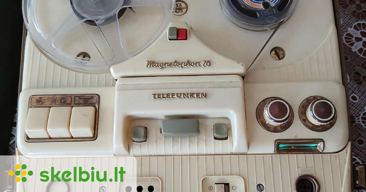 Veikiantis lempinis 1960 Telefunken Magnetophon 76 - Skelbiu.lt