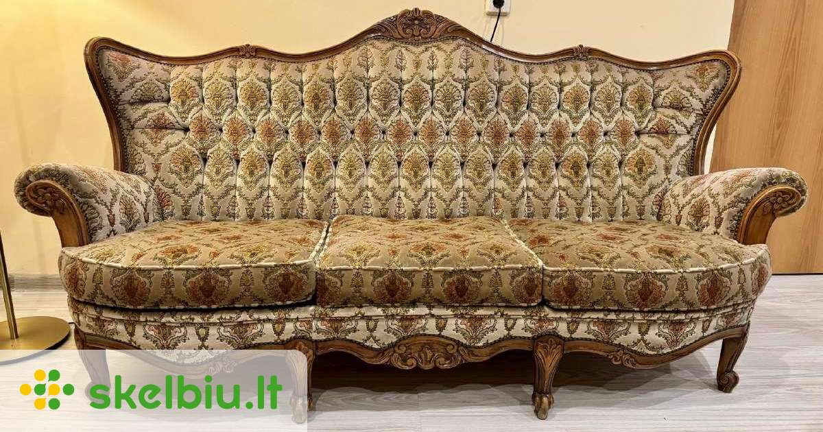 Klasikinio stiliaus, minkšta sofa - Skelbiu.lt