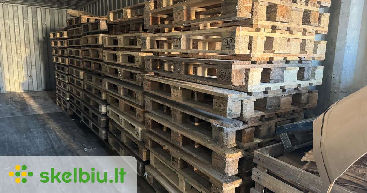 Euro, epal padėklai, medinės paletės, vienkartinės - Skelbiu.lt
