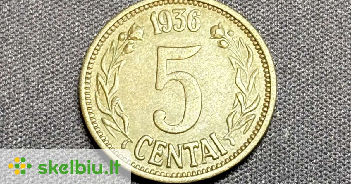 1936 5 centai - Skelbiu.lt