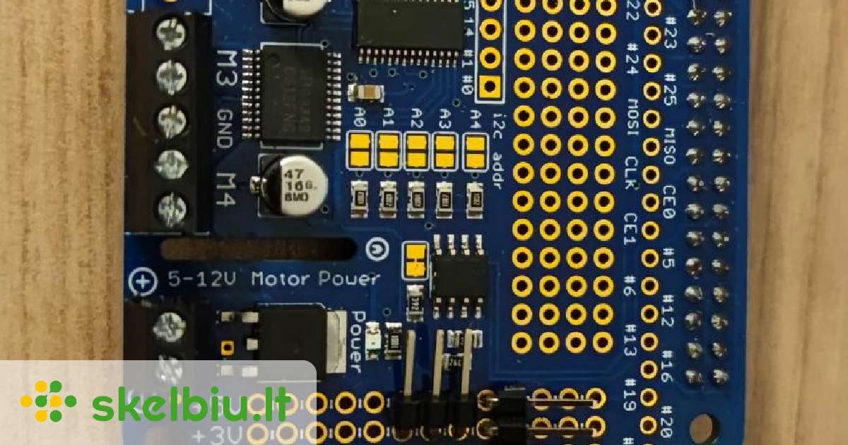Adafruit Dc & Stepper Motor Hat for Raspberry Pi - Skelbiu.lt