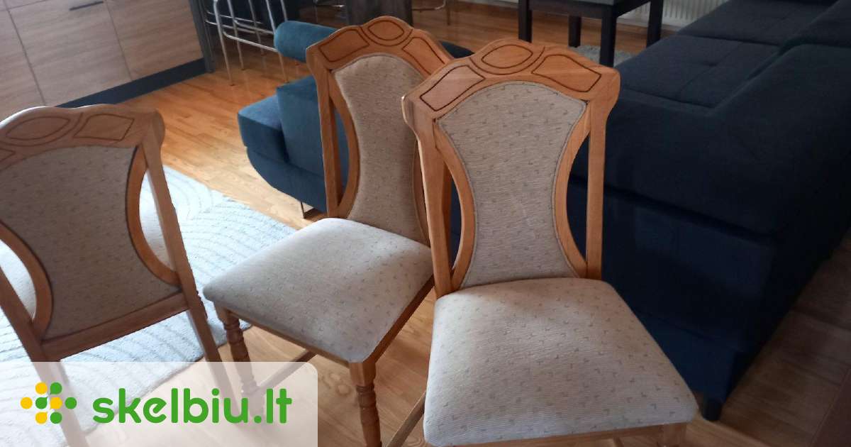 Naturalaus azuolo kedes 4 vienetai - Skelbiu.lt