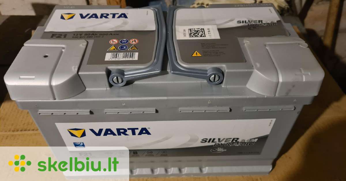 Akumuliatorius Varta F21 80ah 800a Start-stop Plus - Skelbiu.lt
