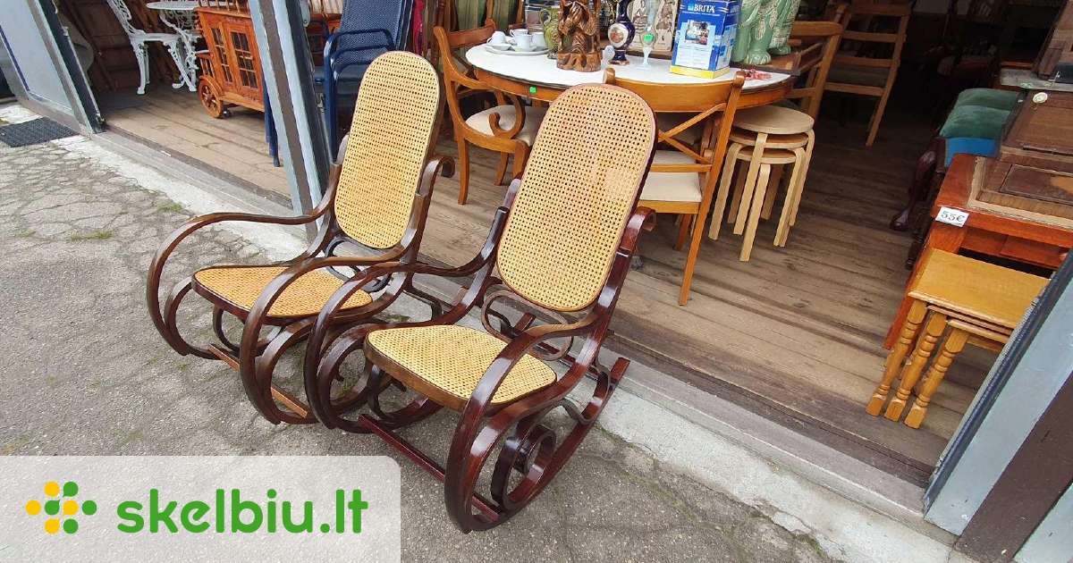 Medinis supamas Krėslas su Rotanu - Skelbiu.lt