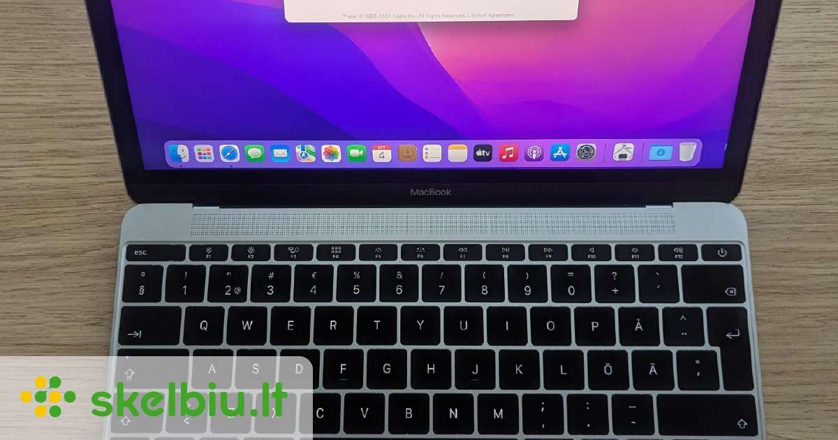 MacBook 12 i5 512gb 8gb 2017 - Skelbiu.lt