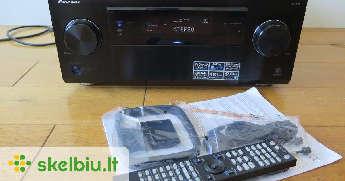 Pioneer Sc-lx86 4k Resyveris-stiprintuvas 9.2x190w - Skelbiu.lt