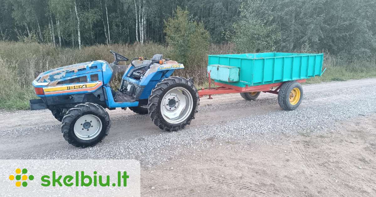 Iseki 185 su priekaba ir freza - Skelbiu.lt