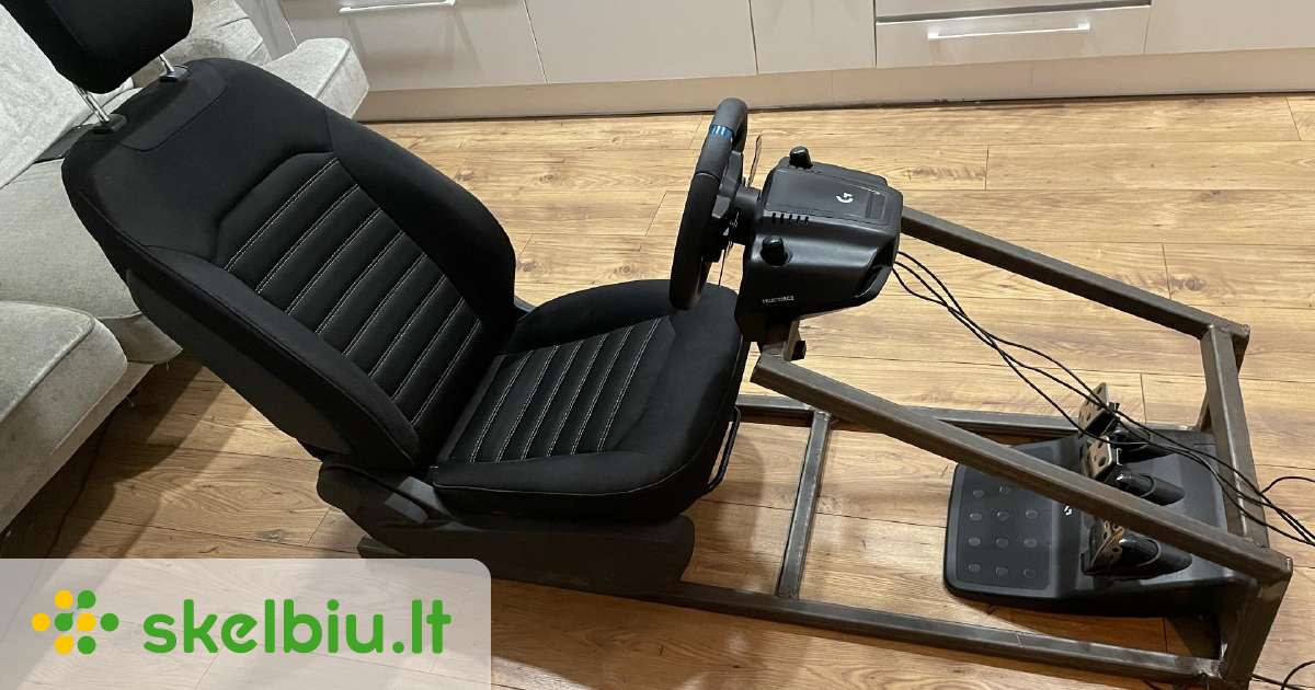 Logitech g920 vairas su slankiojancia sedyne. - Skelbiu.lt