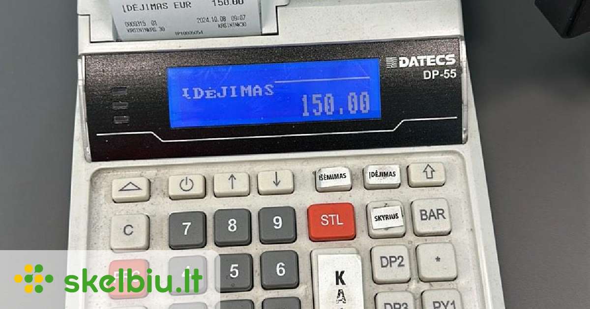 Parduodu pigiai Kasos Aparatas Datecs Dp55 Plus - Skelbiu.lt