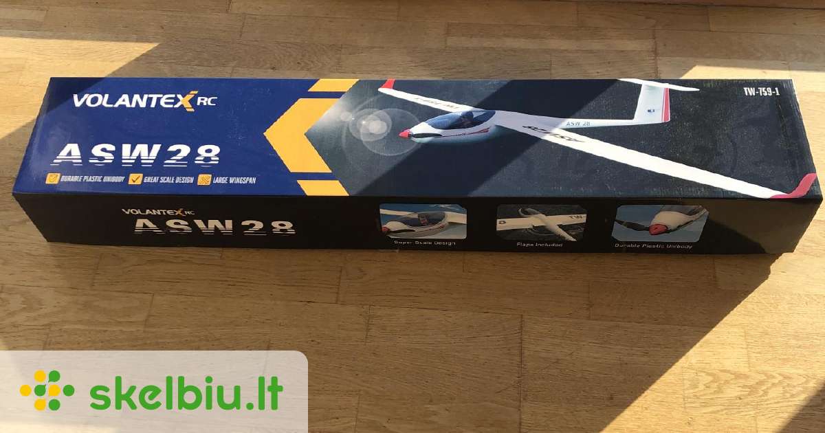 RC Volantex Asw28 2600cm Kit elektrinis sklandytus - Skelbiu.lt