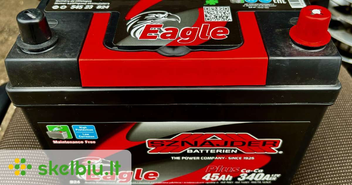 Akumuliatorius Sznajder 45 Ah 340 A - Skelbiu.lt