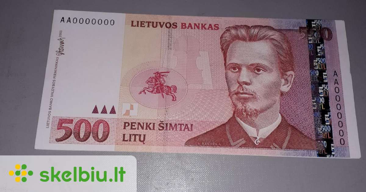 10,20,50,500 Lt autentiškumo bukletai - Skelbiu.lt
