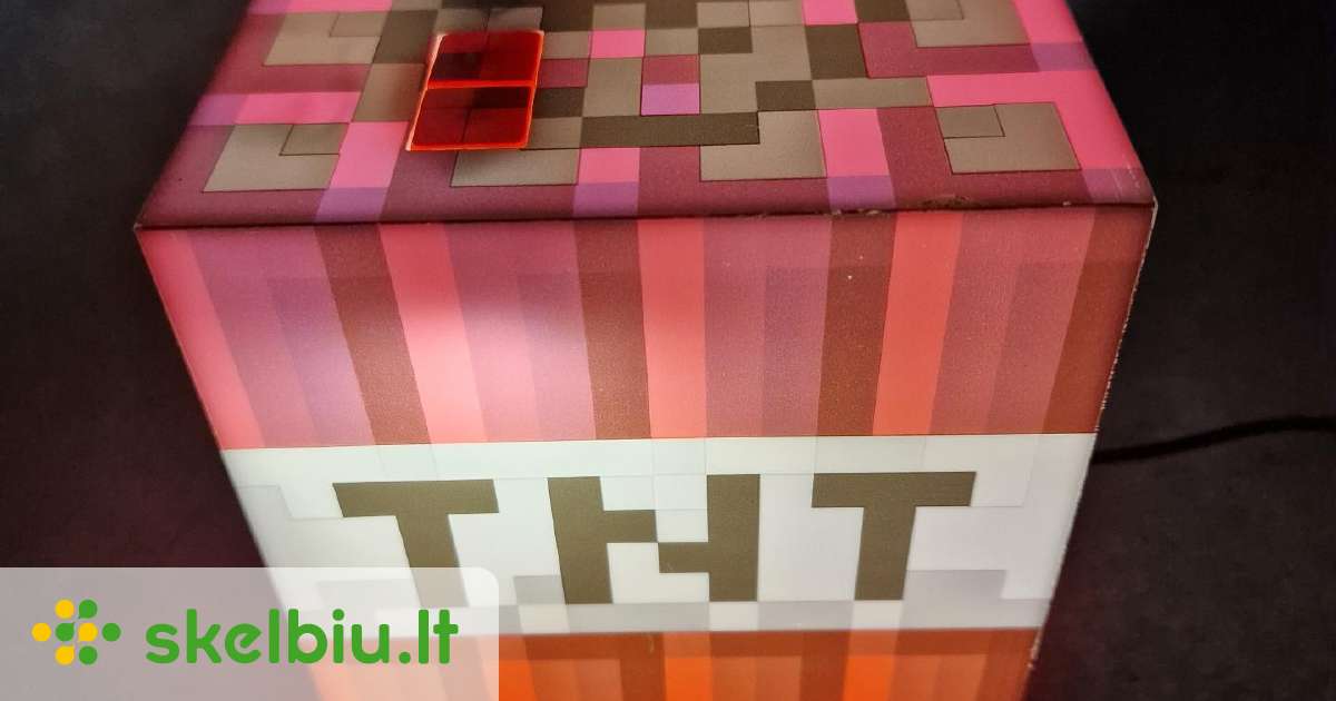 Minecraft Tnt Alarm Clock Laikrodis - Skelbiu.lt