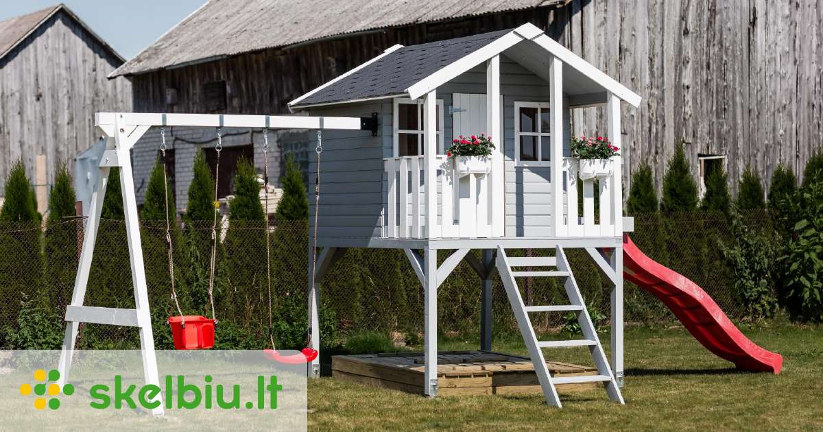 Vaikiškas namelis Vaikų žaidimų namelis 15% akcija - Skelbiu.lt