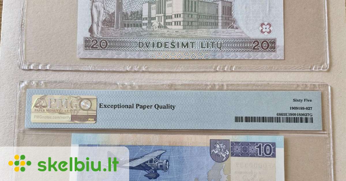 10 ir 20 litu 2007 ir 1997 mažu numeriu - Skelbiu.lt