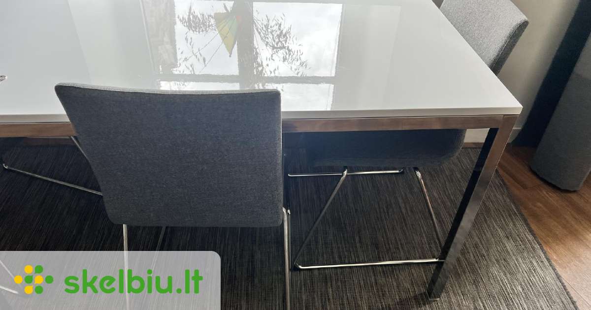 Virtuvinis stalas ir 3 kėdės - Skelbiu.lt